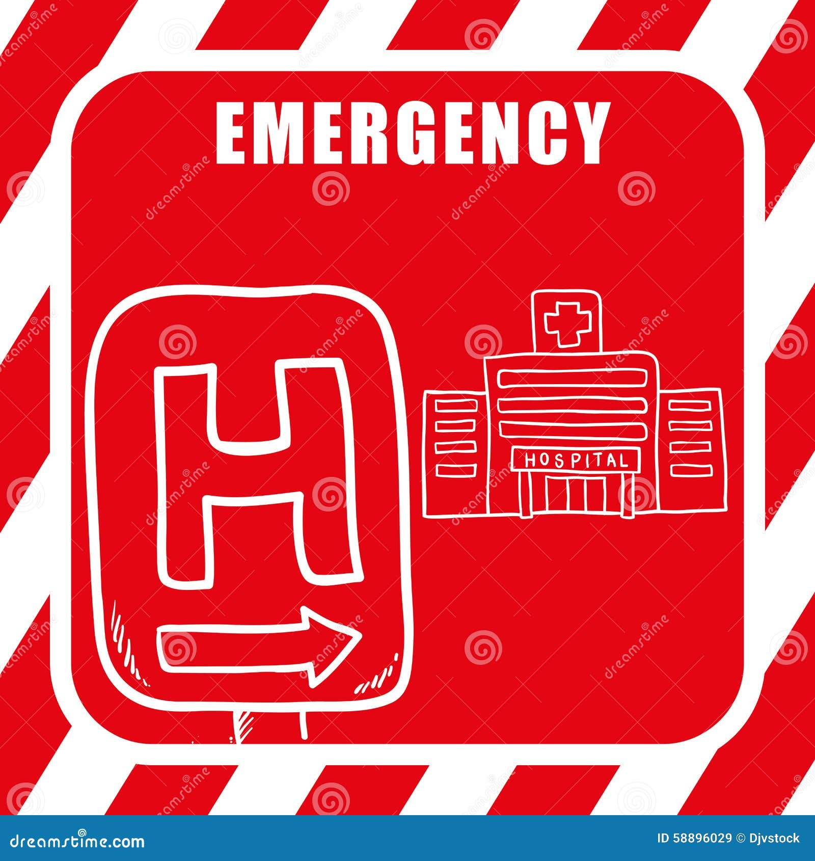 Emergency Icon, Vector Illustration Stock Vector - Illustration of ...
