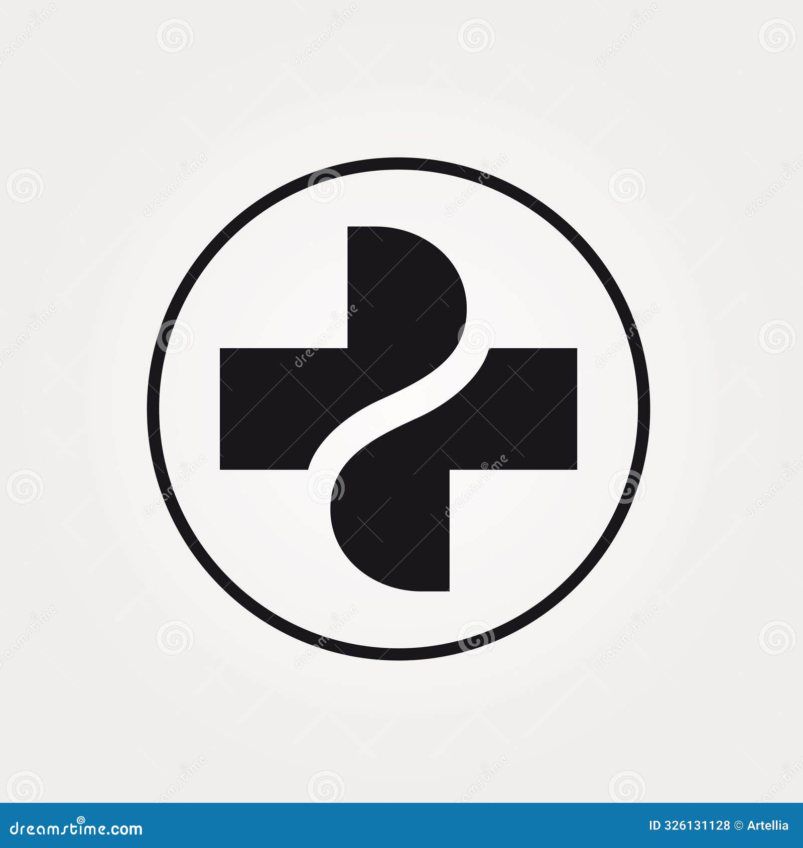 Swiss Pharmacy Icon with Caduceus Symbol in Black and White - Cross ...