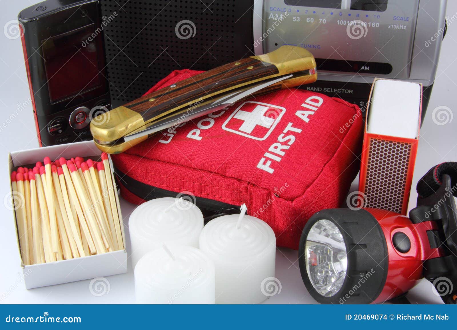 Emergency Kit stock photo. Image of earthquake, operated - 20469074
