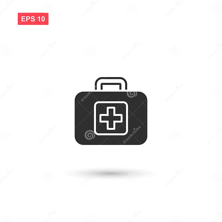 Emergency Kit Vector Isolated Stock Vector - Illustration of chest ...