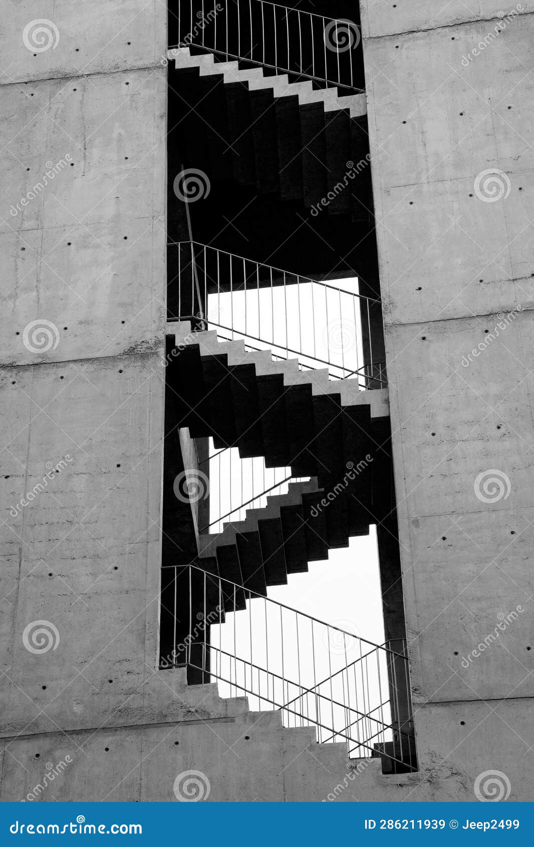 Emergency ladder. stock image. Image of facade, glass - 286211939