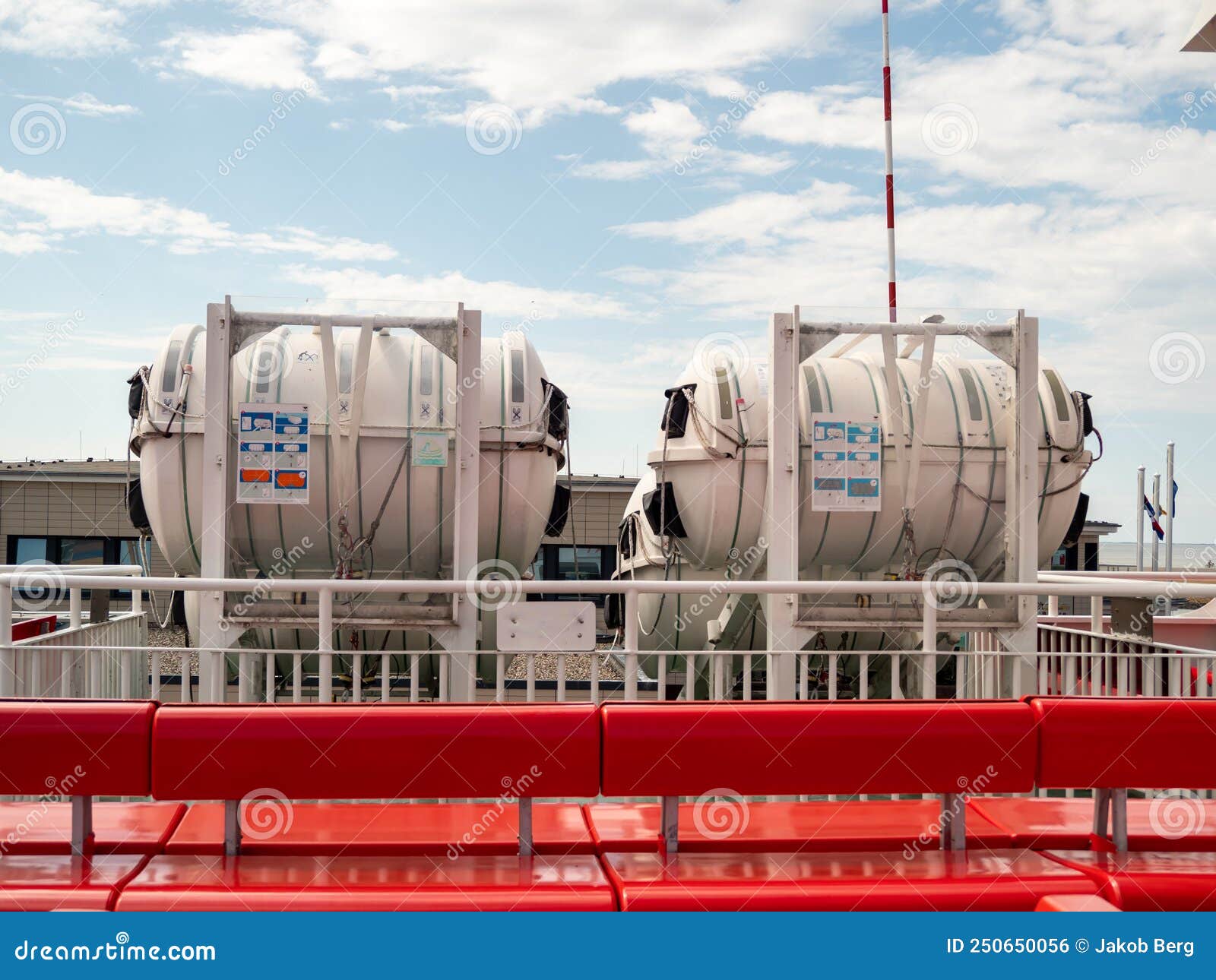 Emergency Lifeboat on the Side of a Ship. Stock Photo - Image of safe ...