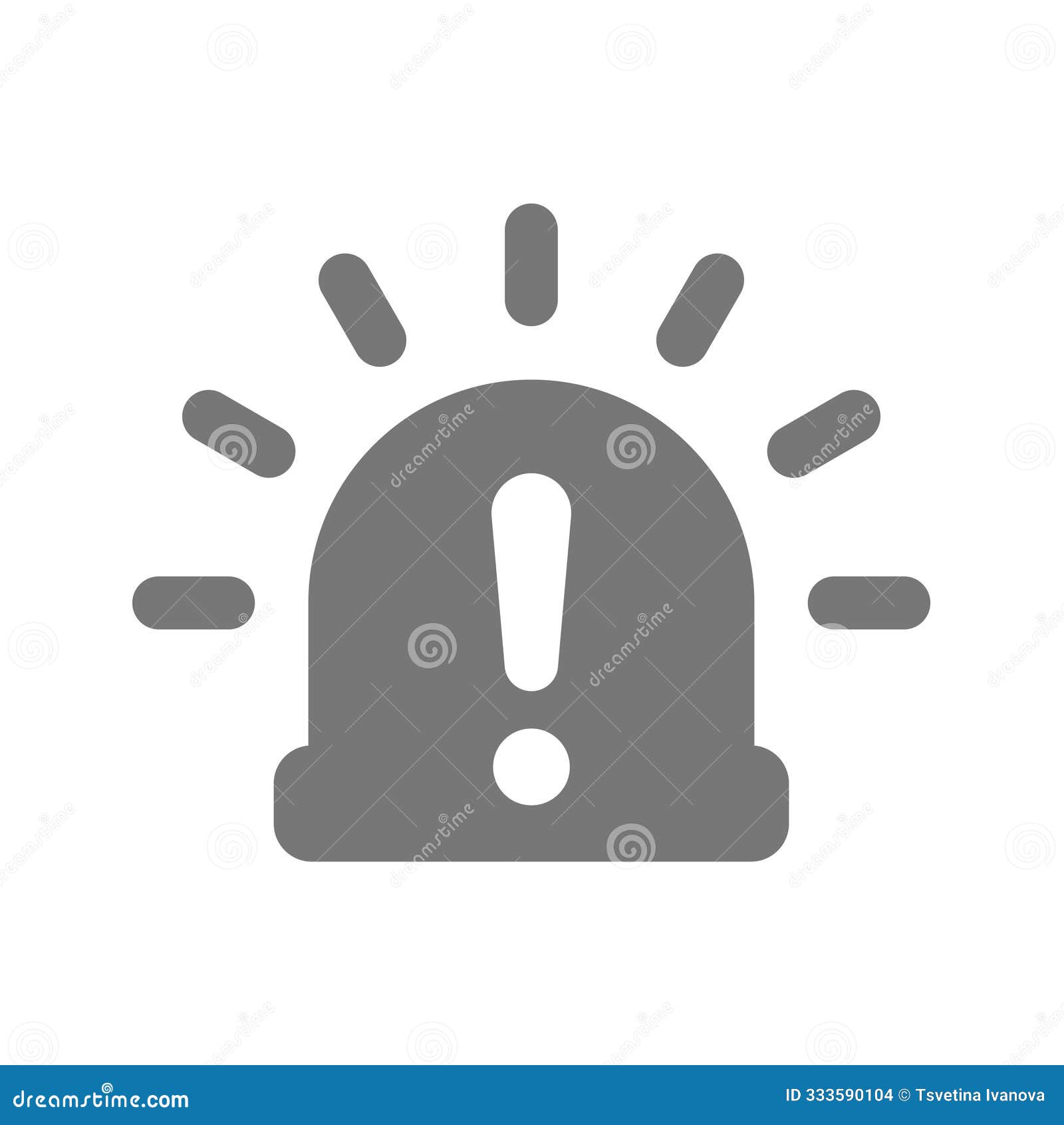 Emergency Light Vector Icon Stock Illustration - Illustration of signal ...