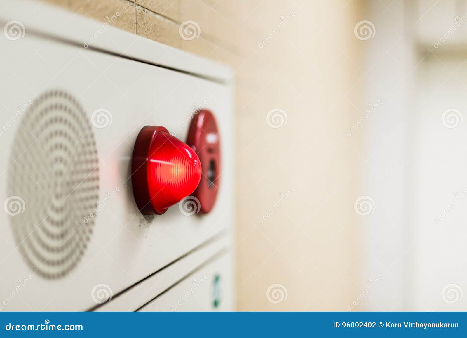 Emergency light wall panel stock photo. Image of light - 96002402