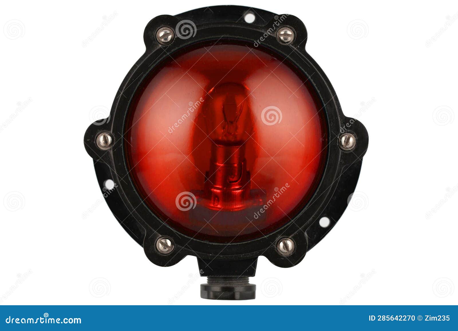 Emergency Lighting in the Factory. Warning Red Light Stock Photo ...