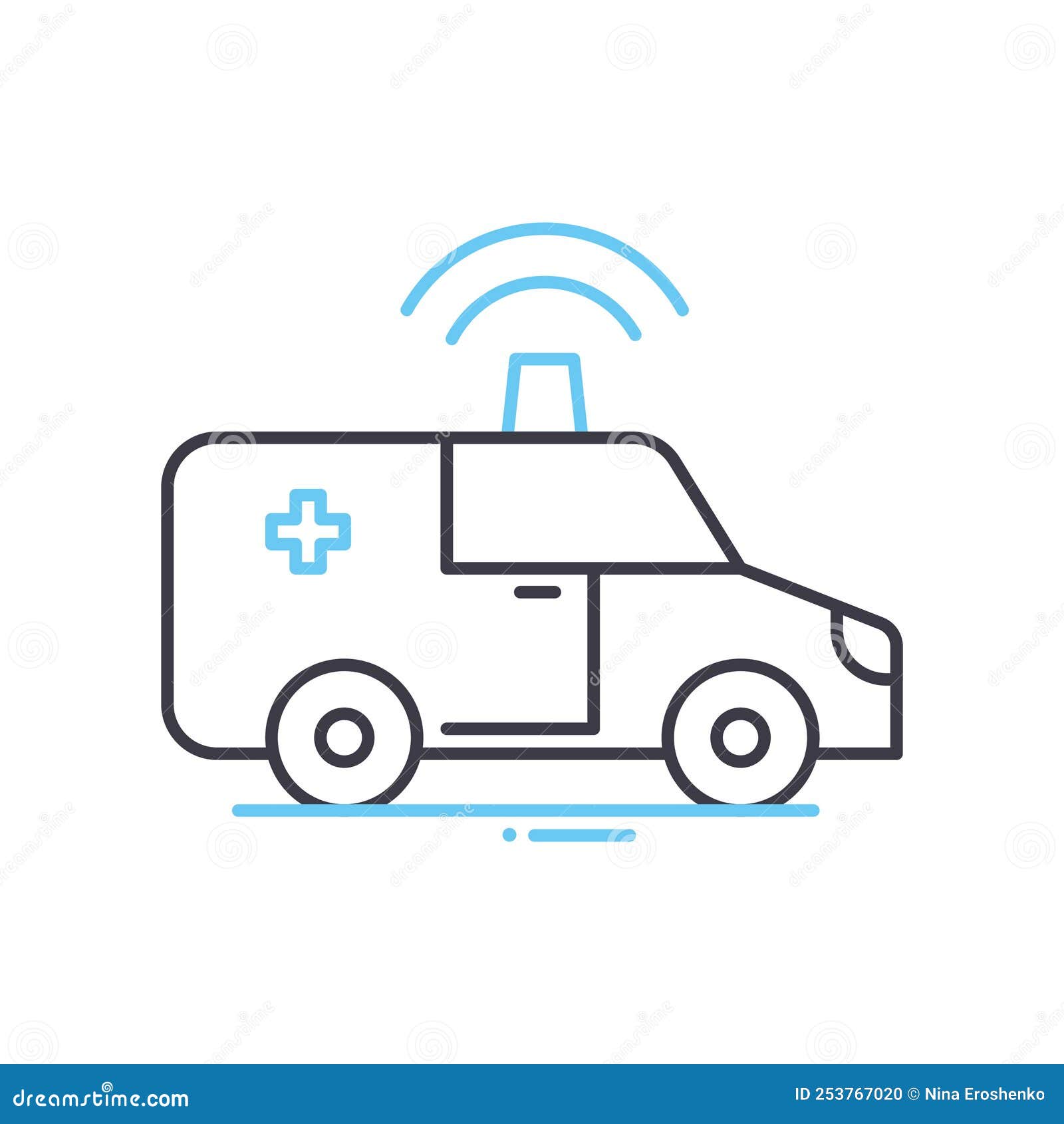 Emergency Line Icon, Outline Symbol, Vector Illustration, Concept Sign ...