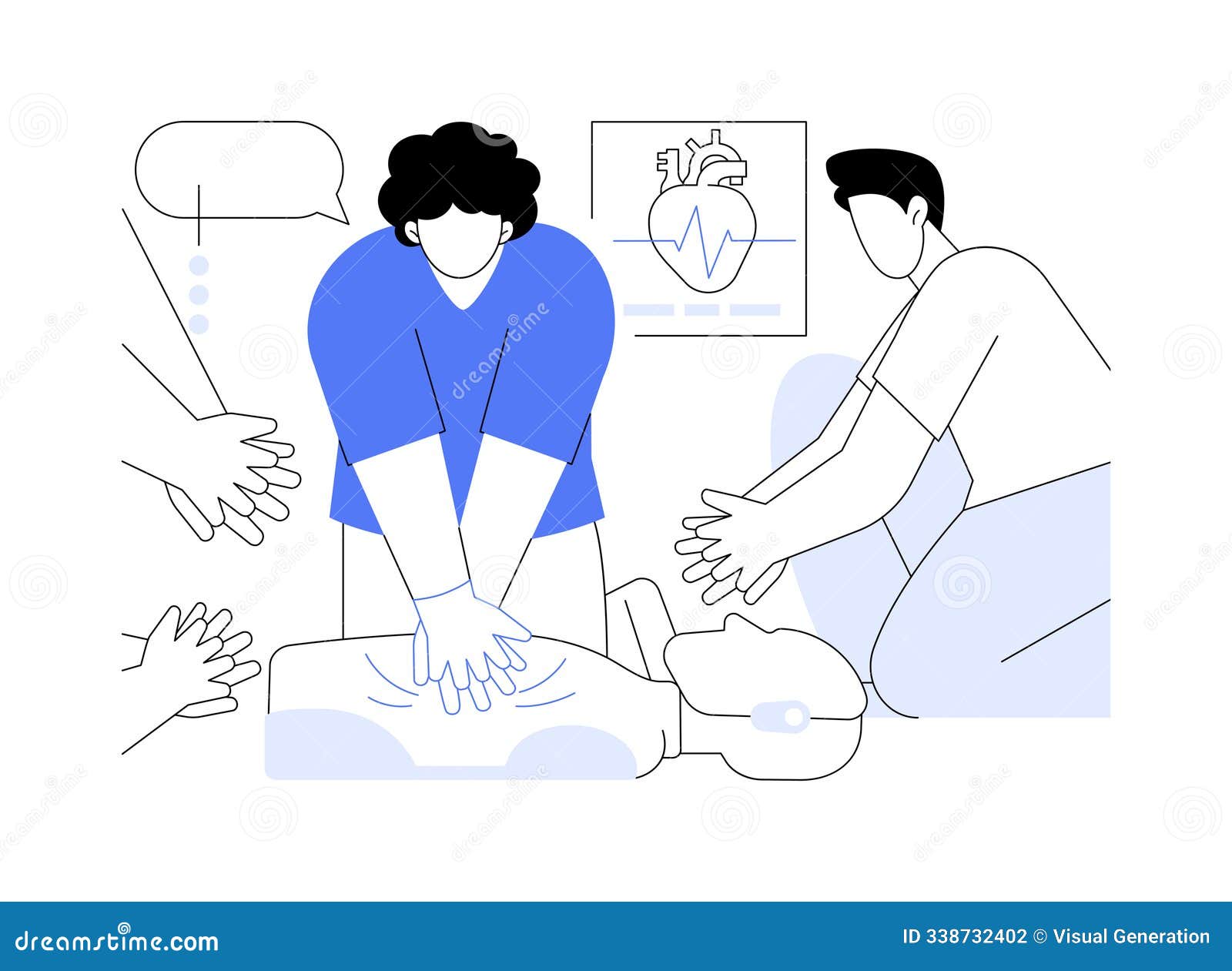 Emergency Medical Technicians Isolated Cartoon Vector Illustrations ...