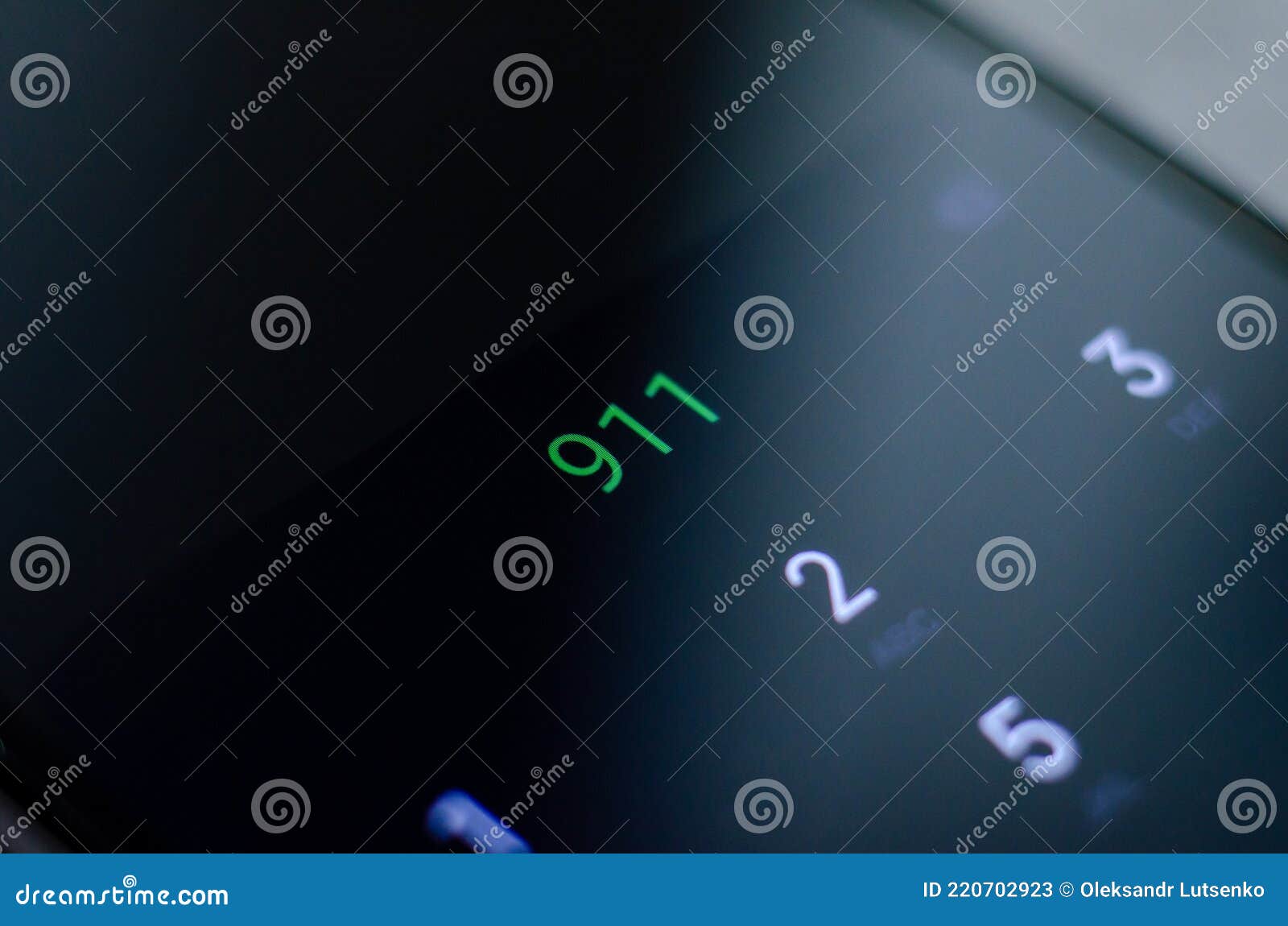 Emergency Number 911 Displayed on a Cell Phone Stock Image - Image of ...