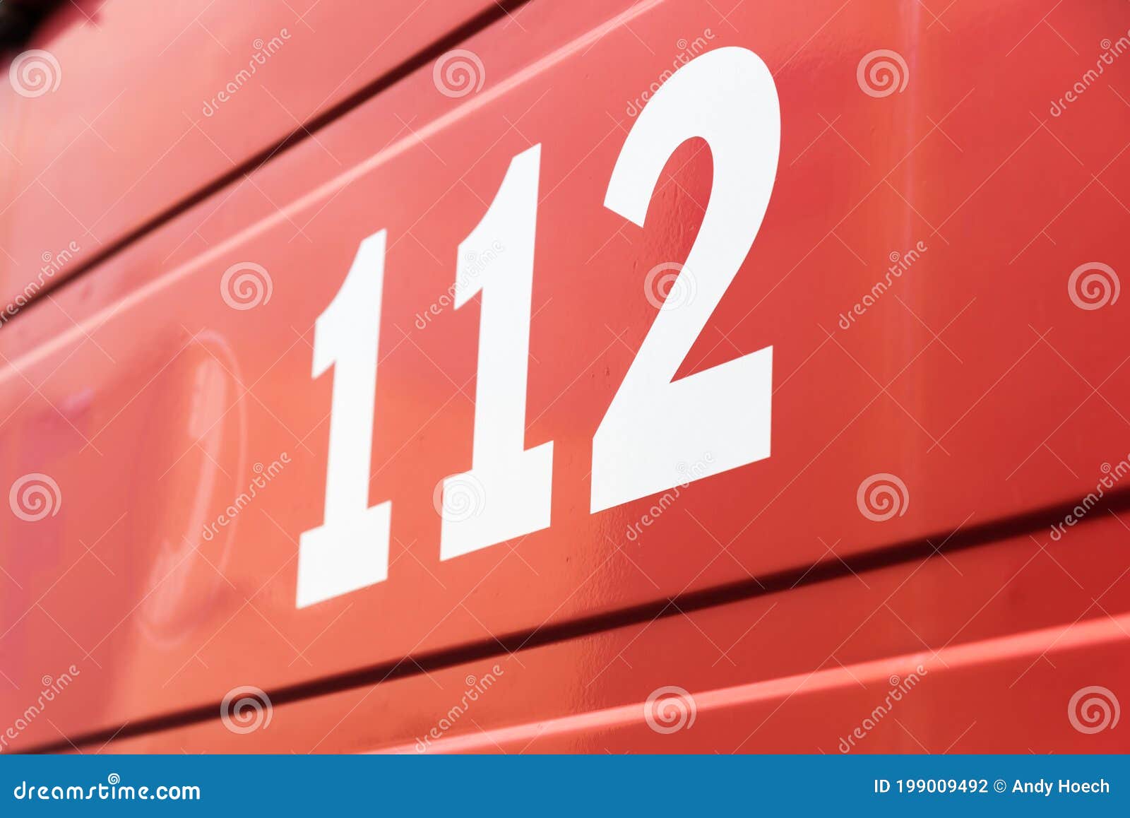 112 the Emergency Number on a Red Background Stock Photo - Image of ...