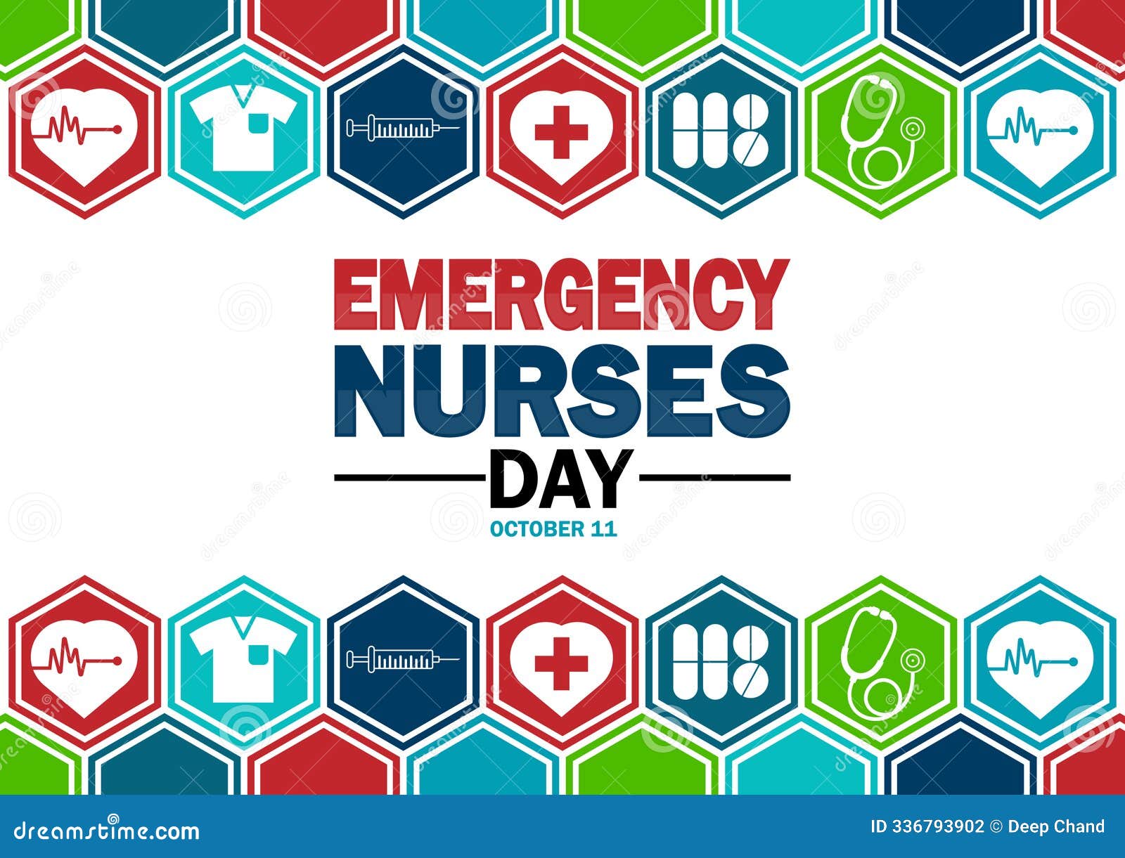 Emergency Nurses Day Vector Illustration Stock Vector - Illustration of ...