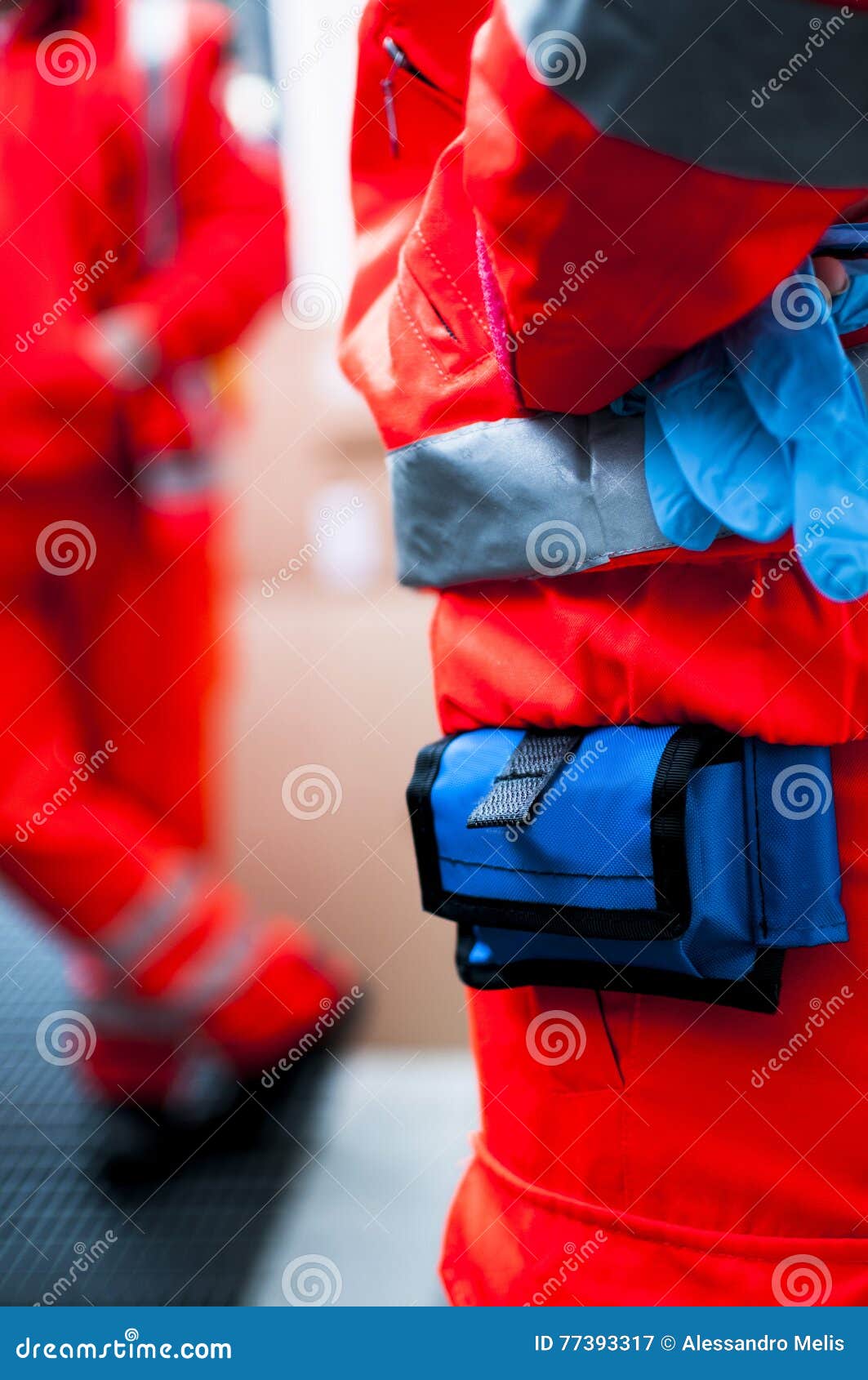 Emergency Operator in Action Stock Image - Image of helicopter ...