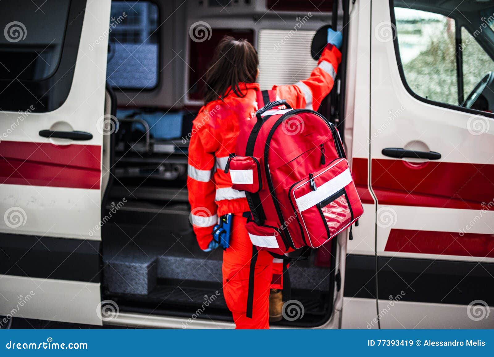 Emergency Operator in Action Stock Image - Image of resuscitation ...