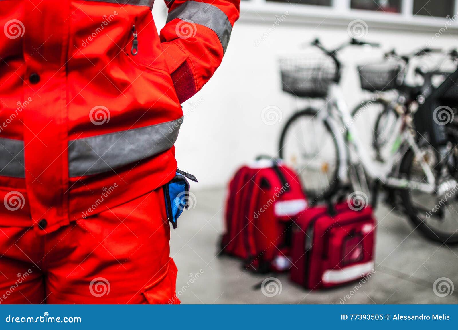 Emergency Operator in Action Stock Image - Image of defibrillation ...