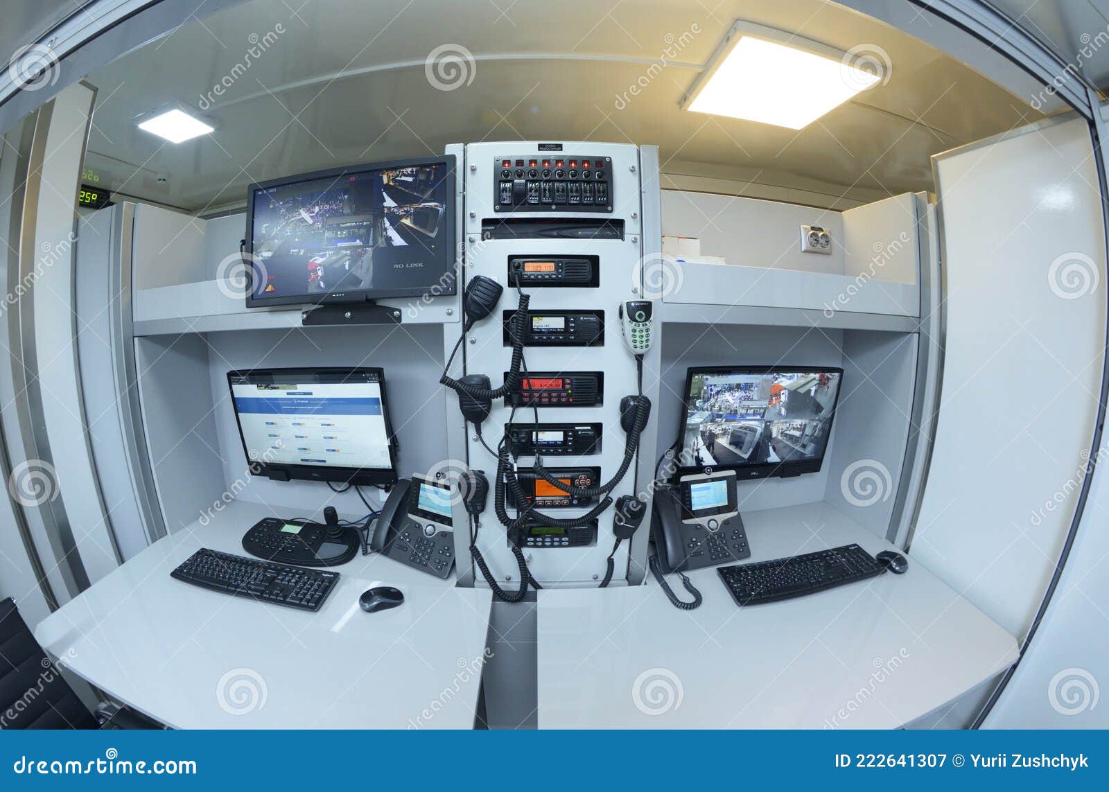 Emergency Operator Workplace, Control Panel, Thermal Imaging Monitors ...