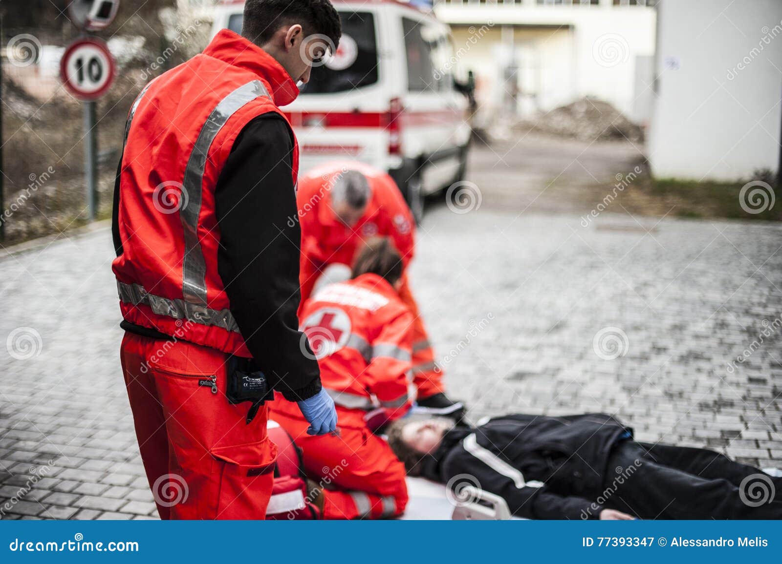 Emergency Operators in Action Editorial Photography - Image of massage ...
