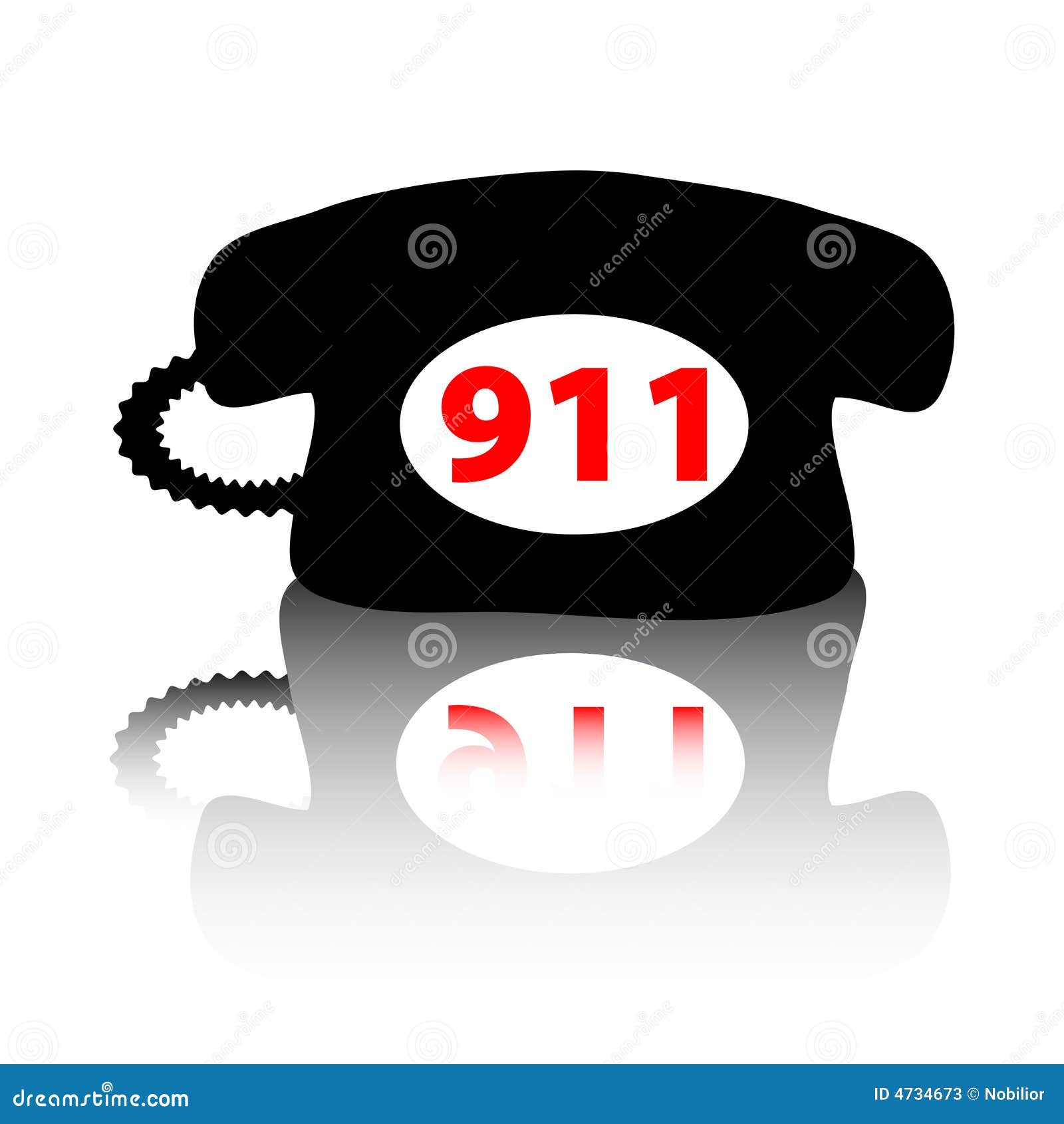 Emergency phone stock vector. Illustration of safe, emergency - 4734673