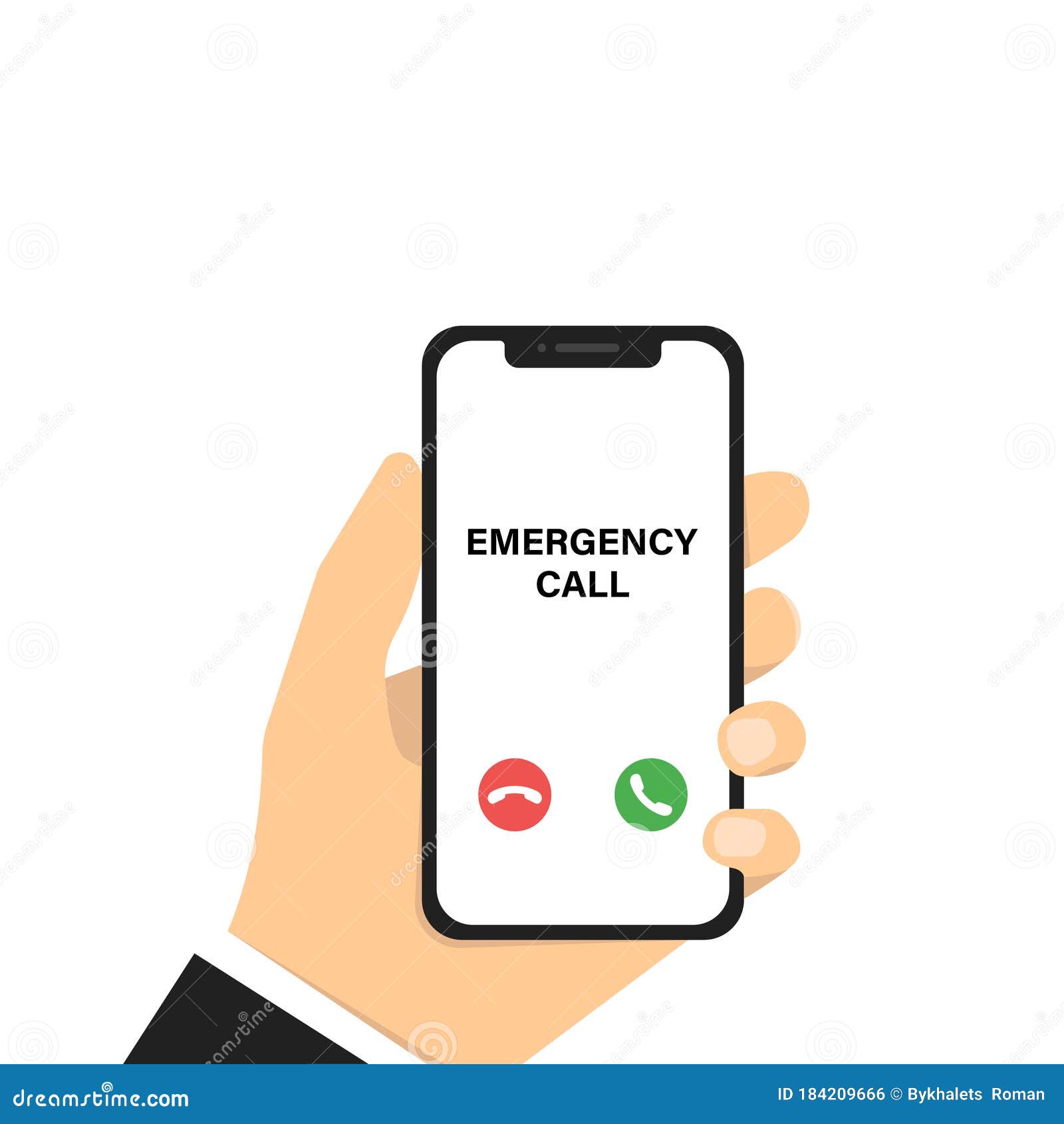 Emergency Phone Icon Vector Image. | CartoonDealer.com #341751117