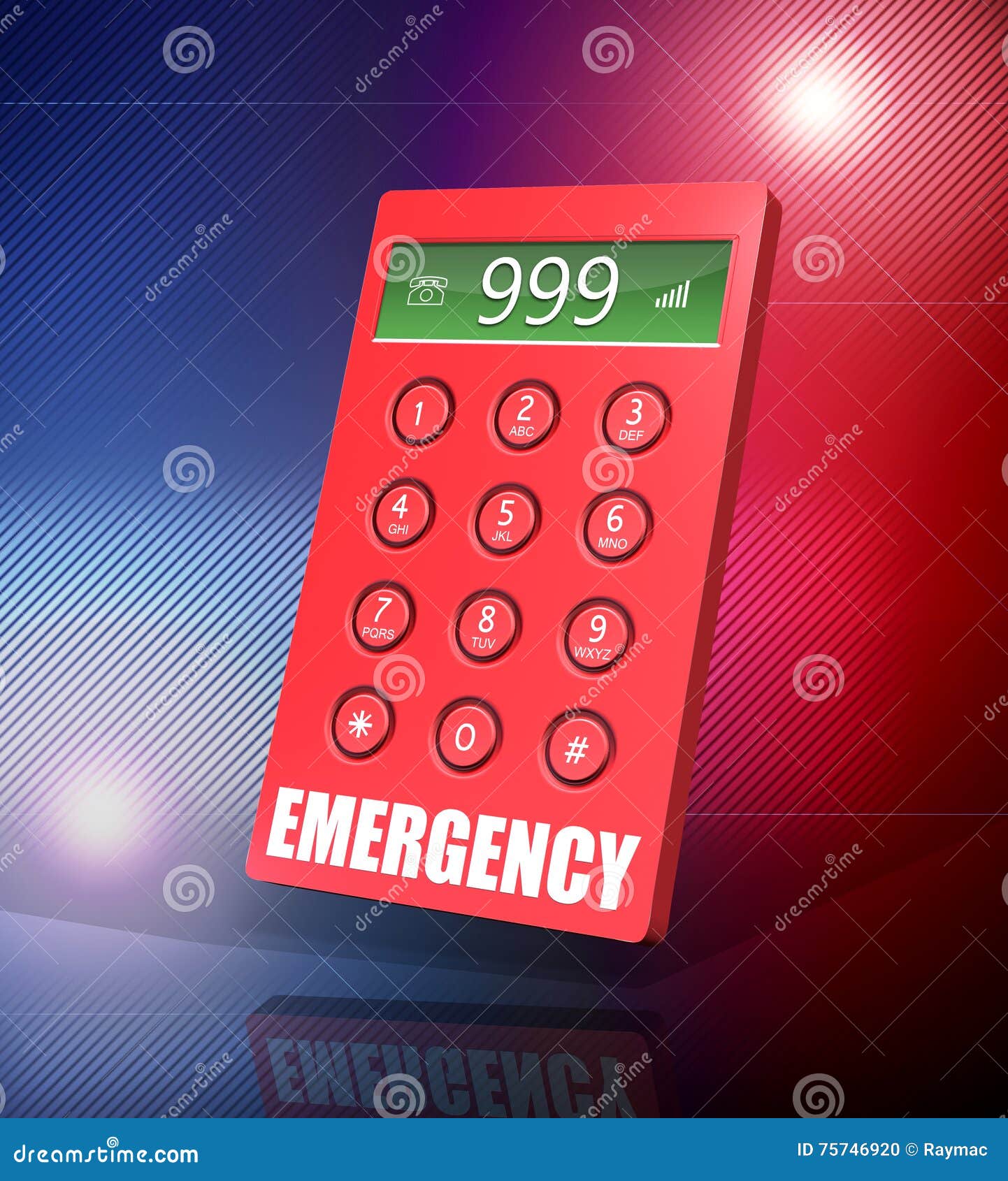 Emergency Phone stock illustration. Illustration of accident - 75746920