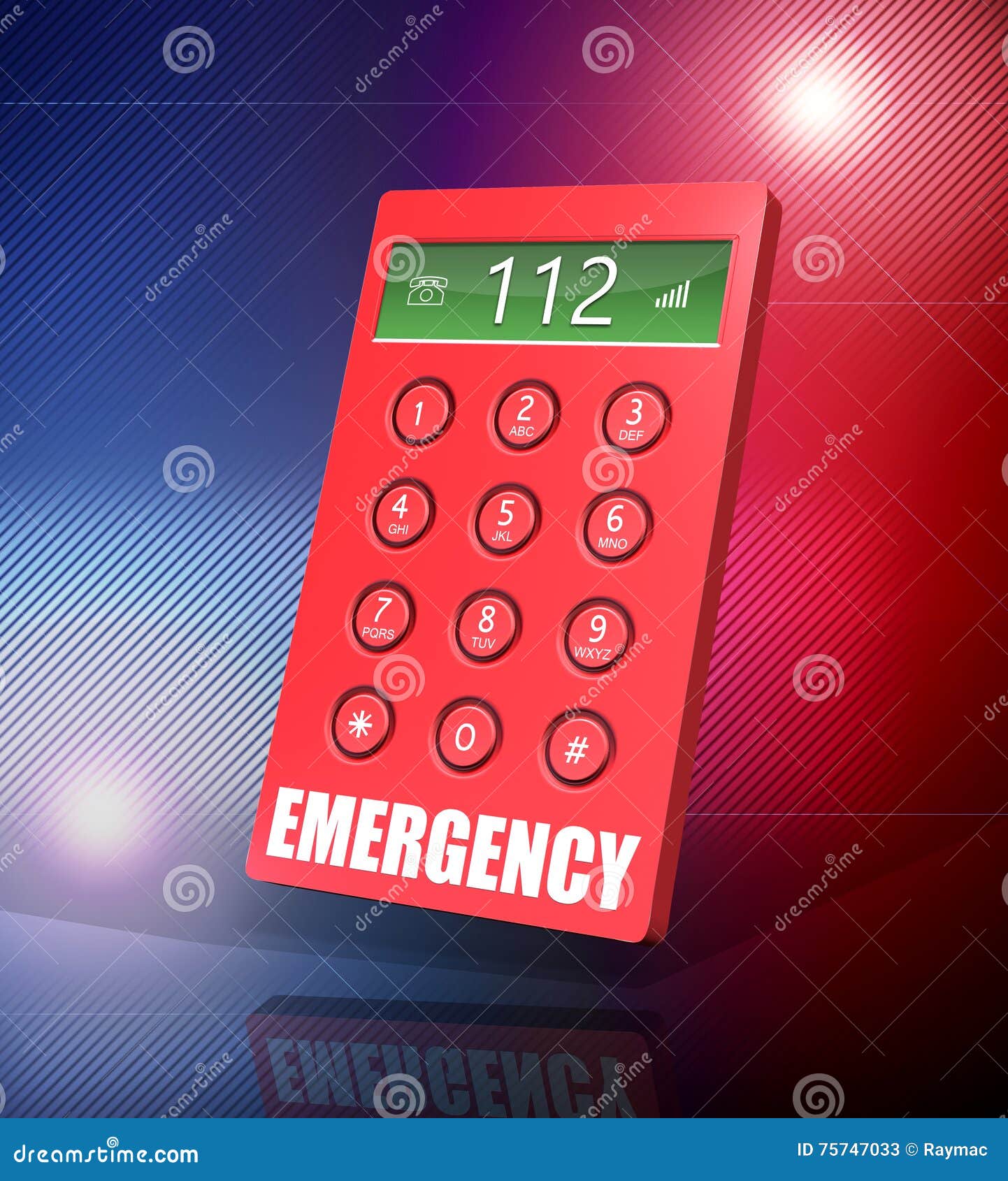 Emergency Phone stock illustration. Illustration of urgent - 75747033
