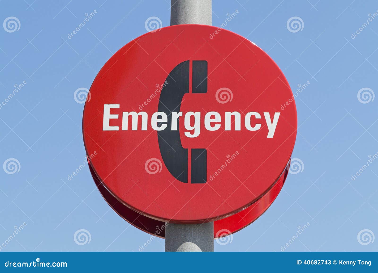 Emergency Phone Sign stock image. Image of switchboard - 40682743