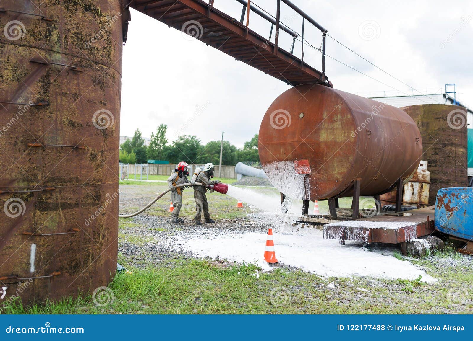 Emergency Plan in Fire Fighting Operation To Rescue Old Plant ...