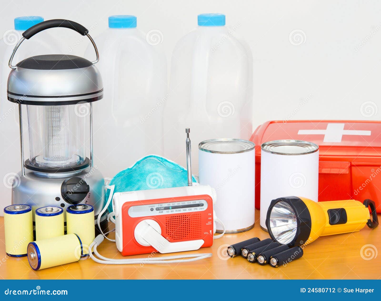 Emergency Preparation Equipment Stock Photo - Image of macro, mask ...