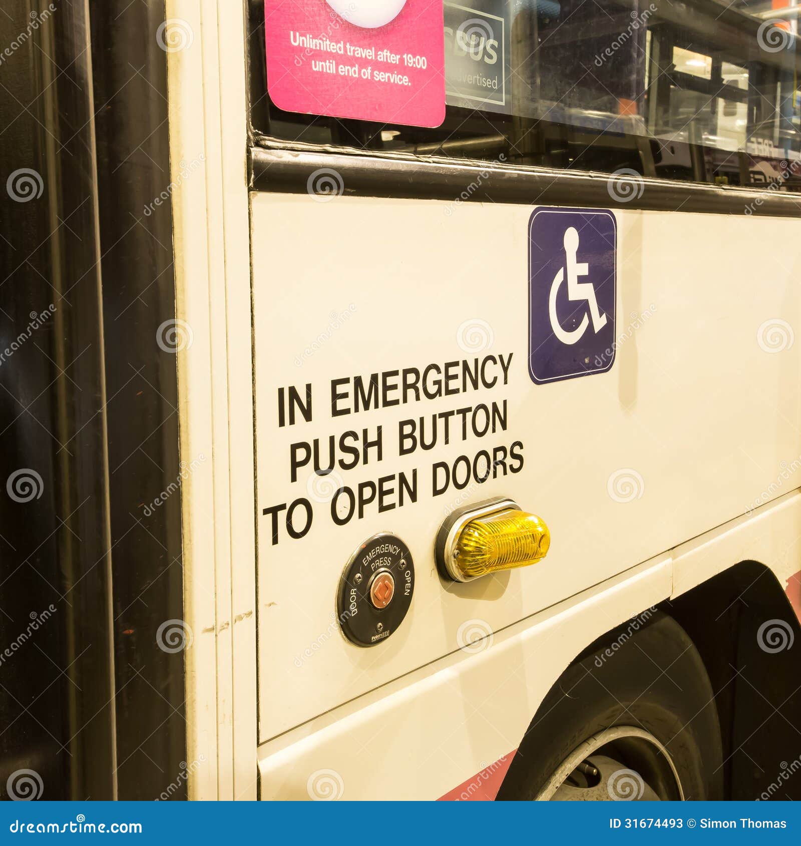 Emergency Push Stop Buttom And Selector Switch On Cablinet Stock ...