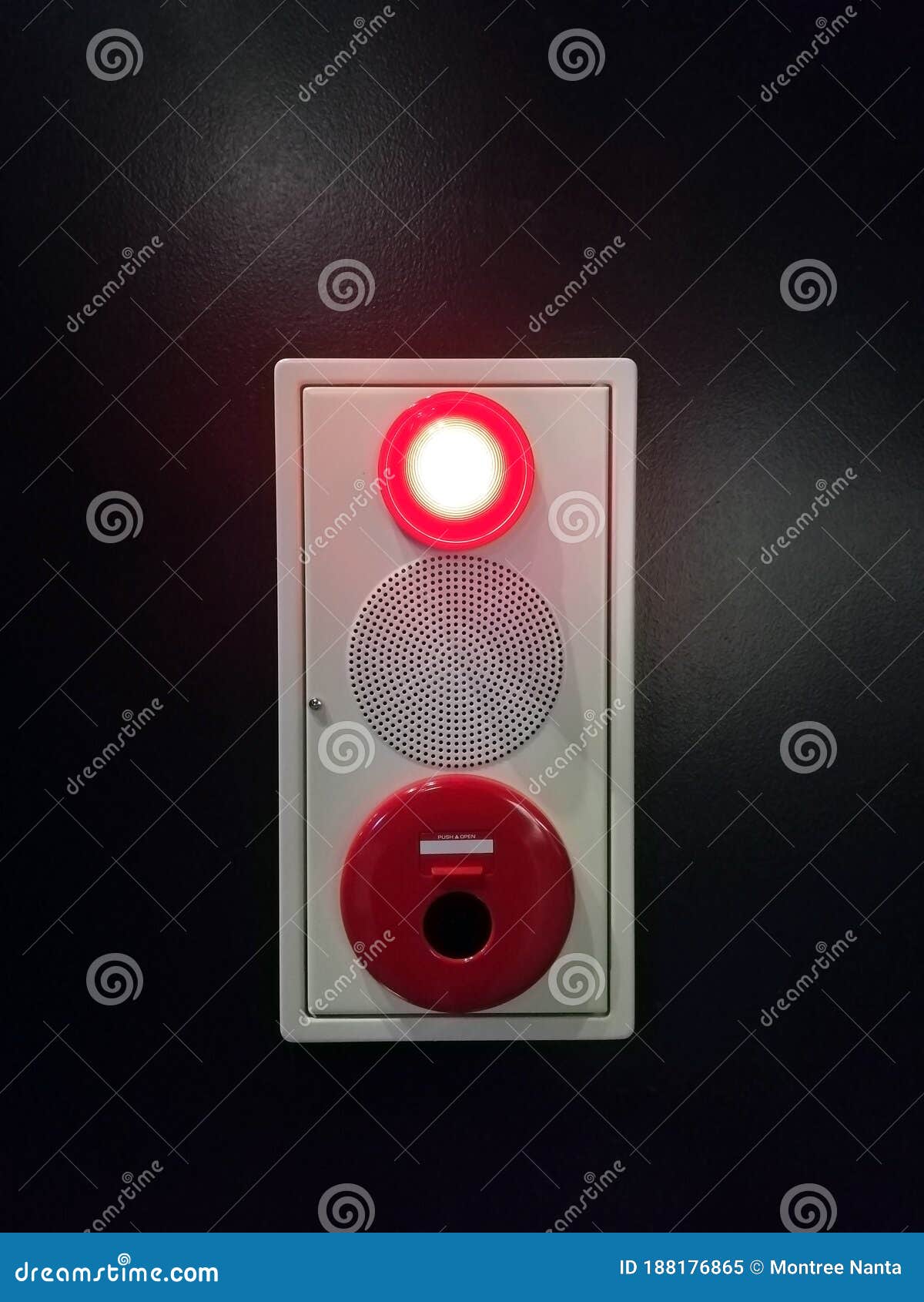 Emergency push button stock image. Image of push, emergency - 188176865