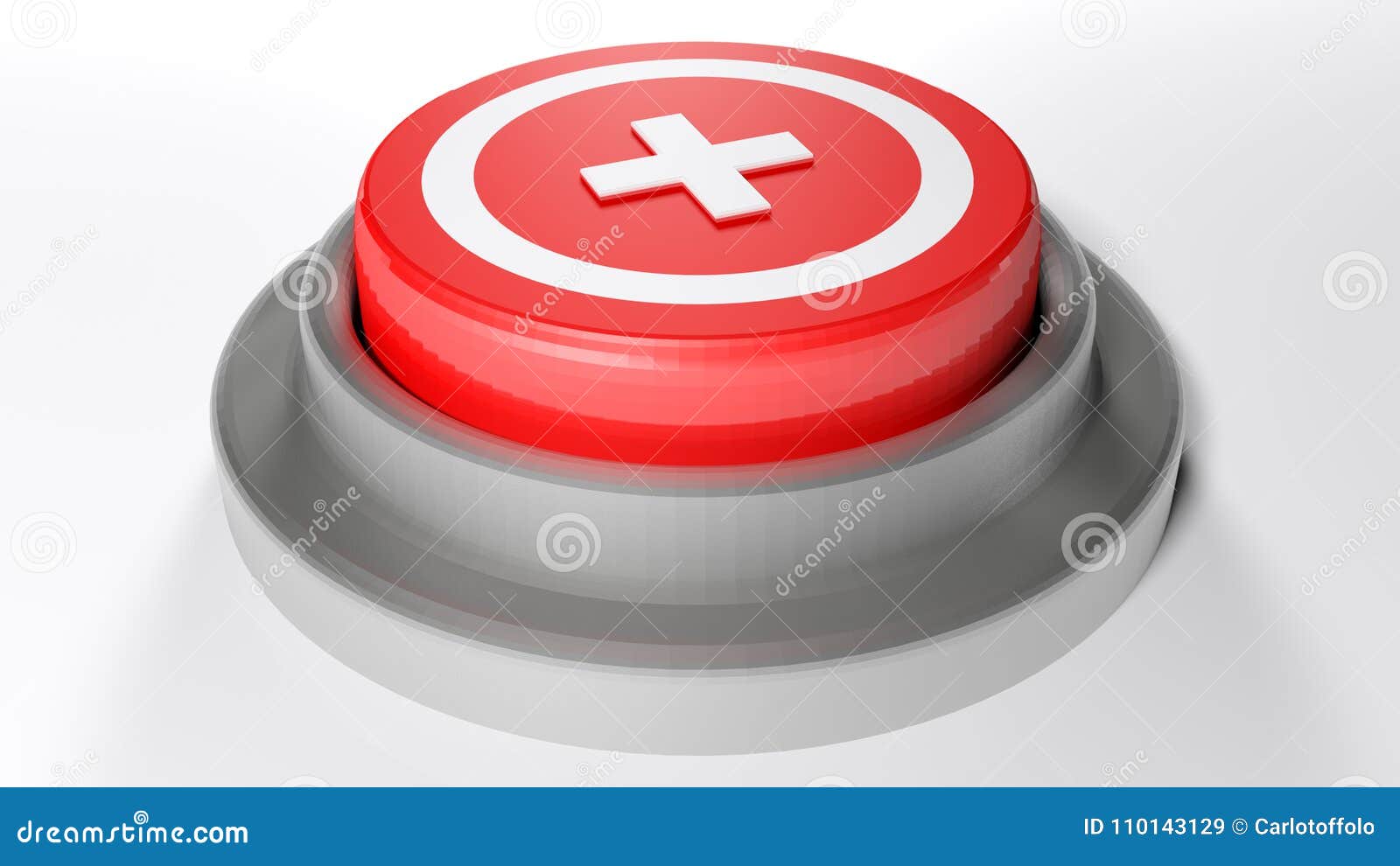 Emergency Pushbutton - 3D Rendering Stock Illustration - Illustration of button, call: 110143129