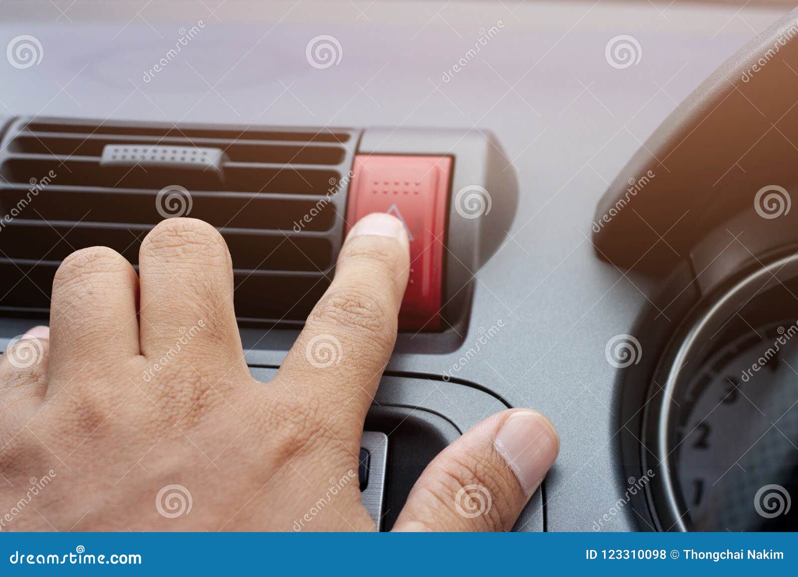 Emergency red button. stock photo. Image of breakdown - 123310098