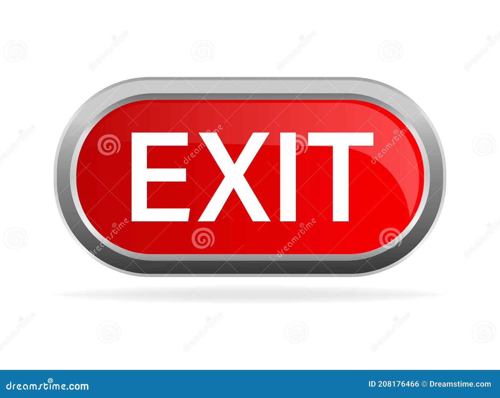 Emergency Red Exit Sign. Protection Symbol. Fire Icon. Vector Stock ...