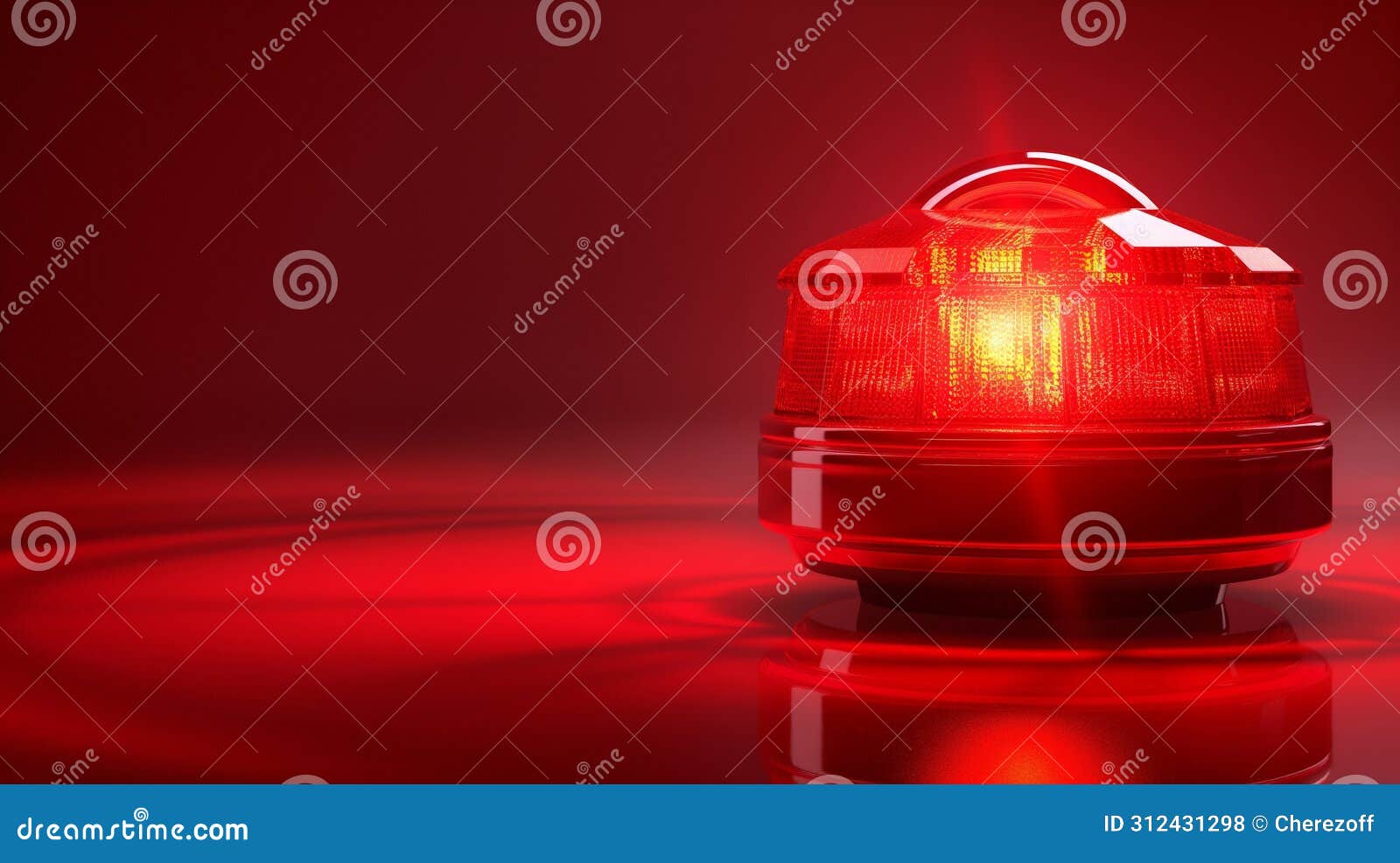 Emergency Red Light on Dark Background Stock Photo - Image of police ...