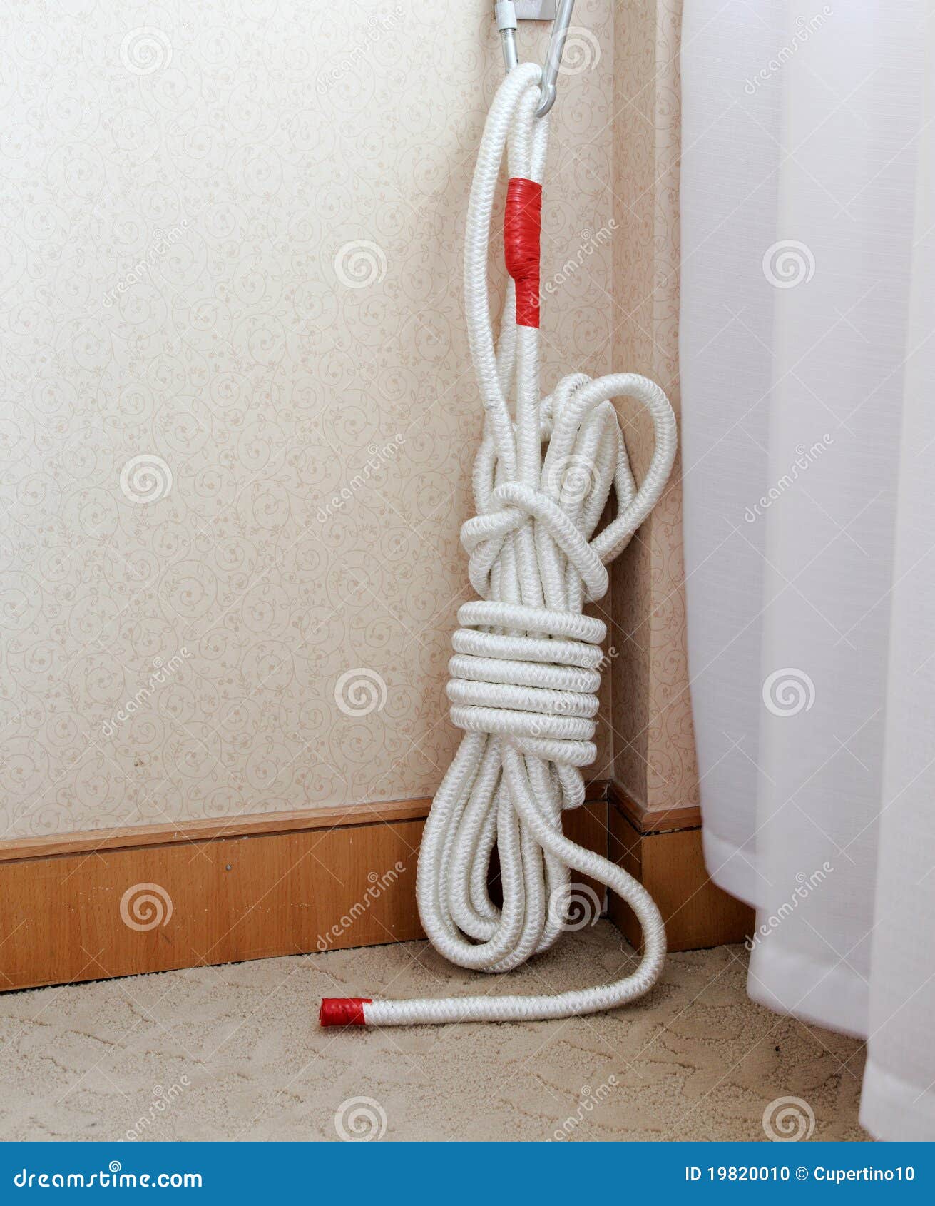 Emergency rescue rope stock photo. Image of life, room - 19820010