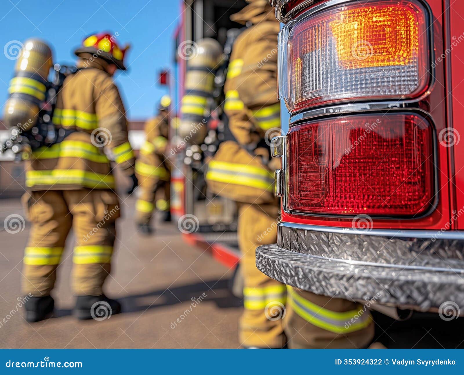 Emergency Response in Action Stock Illustration - Illustration of blue ...