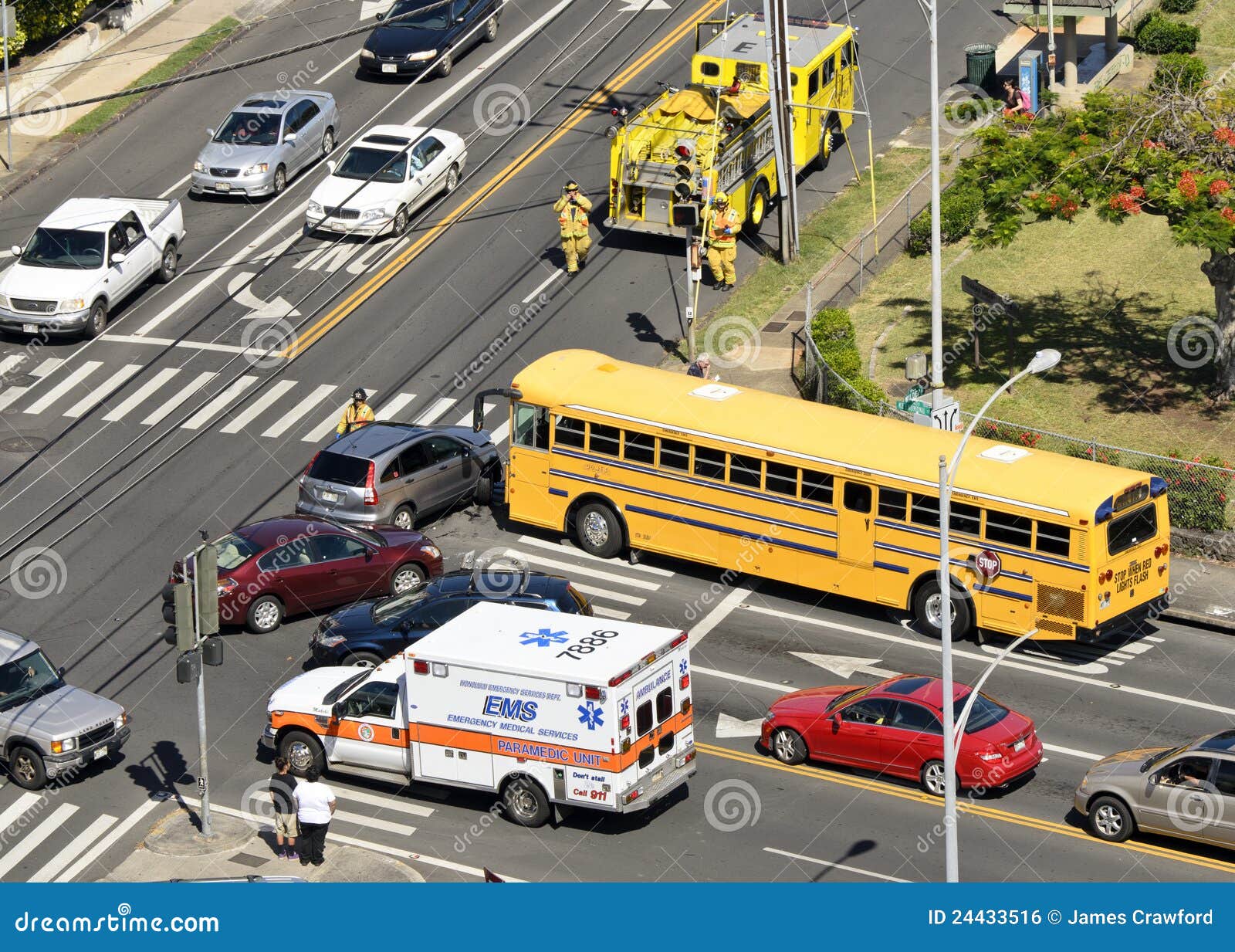 Emergency Response To Car Accident Editorial Photo - Image of ...