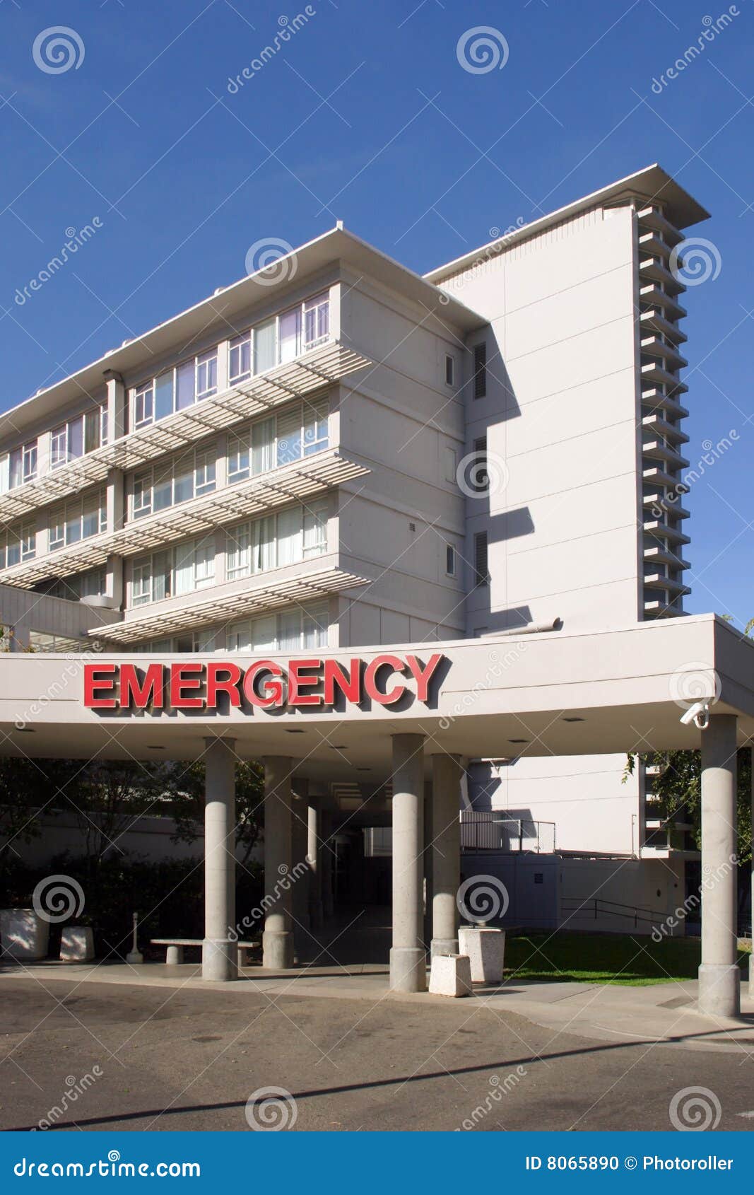 Emergency Room Entrance at a Hospital Stock Photo - Image of services ...