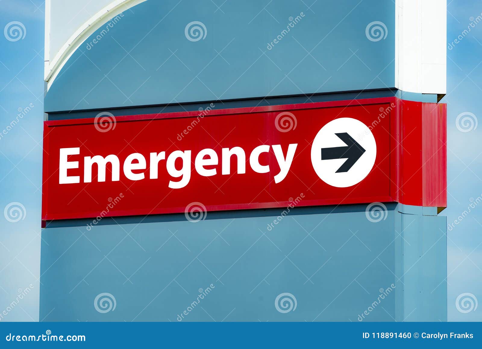 Emergency Room Sign stock photo. Image of emergency - 118891460