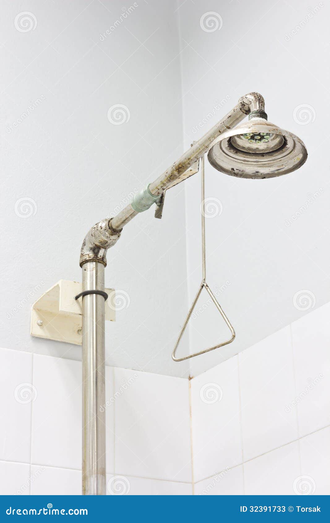 Emergency Safety Shower stock image. Image of help, precaution - 32391733