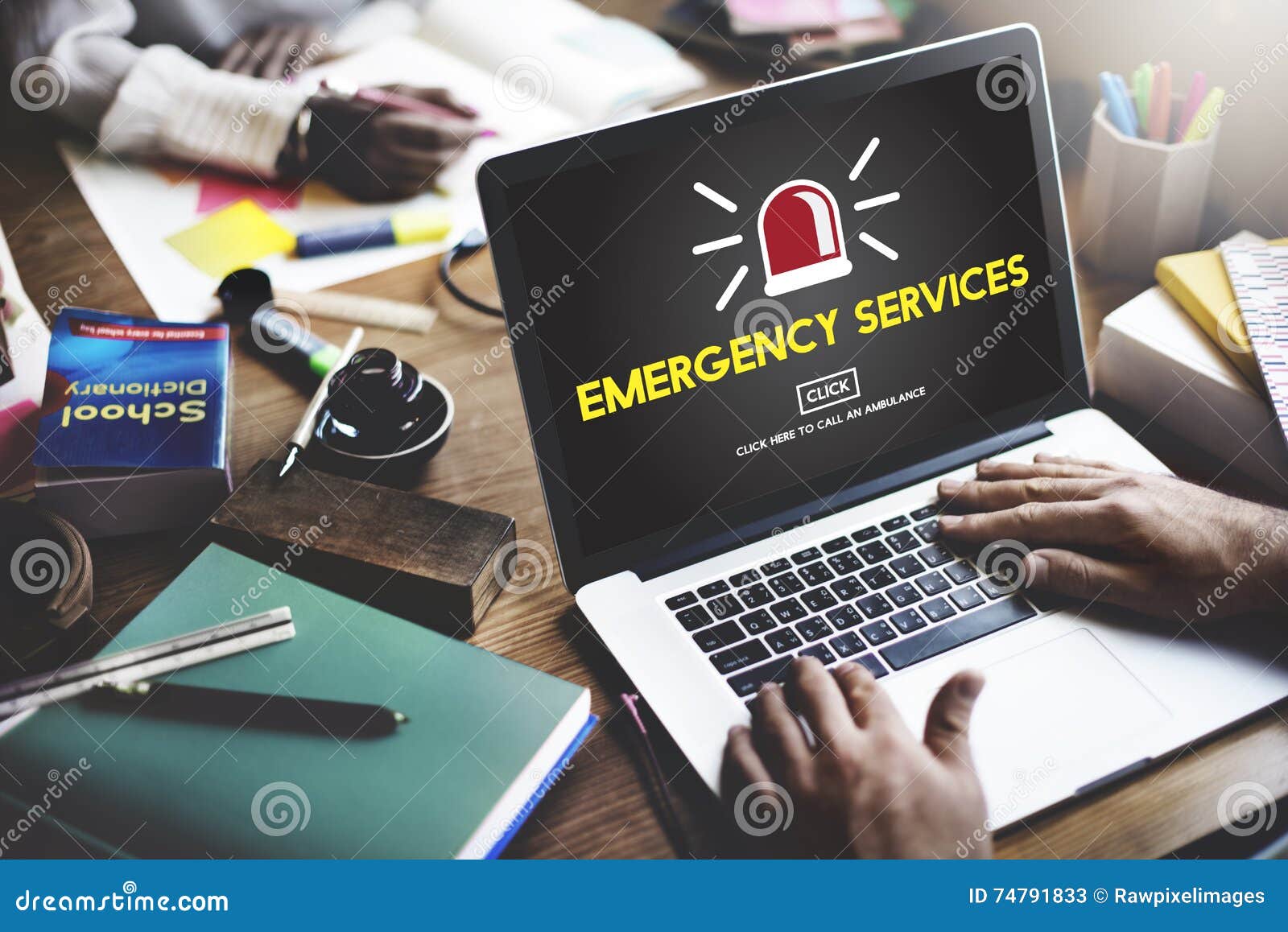 Emergency Services Accidental Crisis Critical Risk Concept Stock Image ...