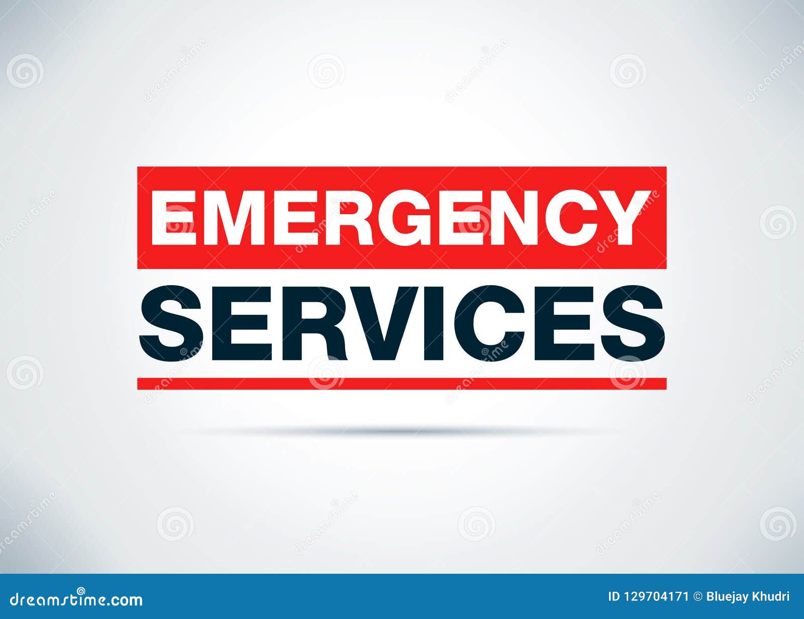 Emergency Services Abstract Flat Background Design Illustration Stock ...