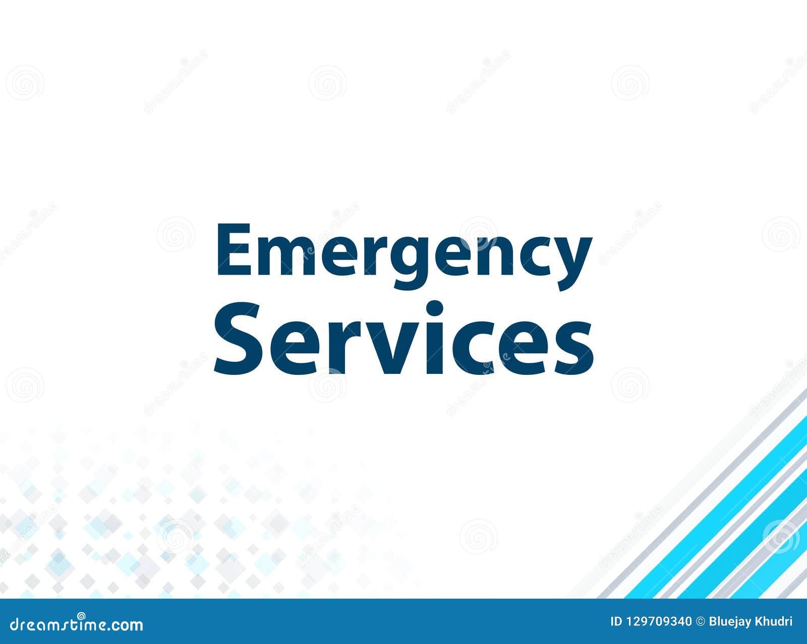 Emergency Services Modern Flat Design Blue Abstract Background Stock ...