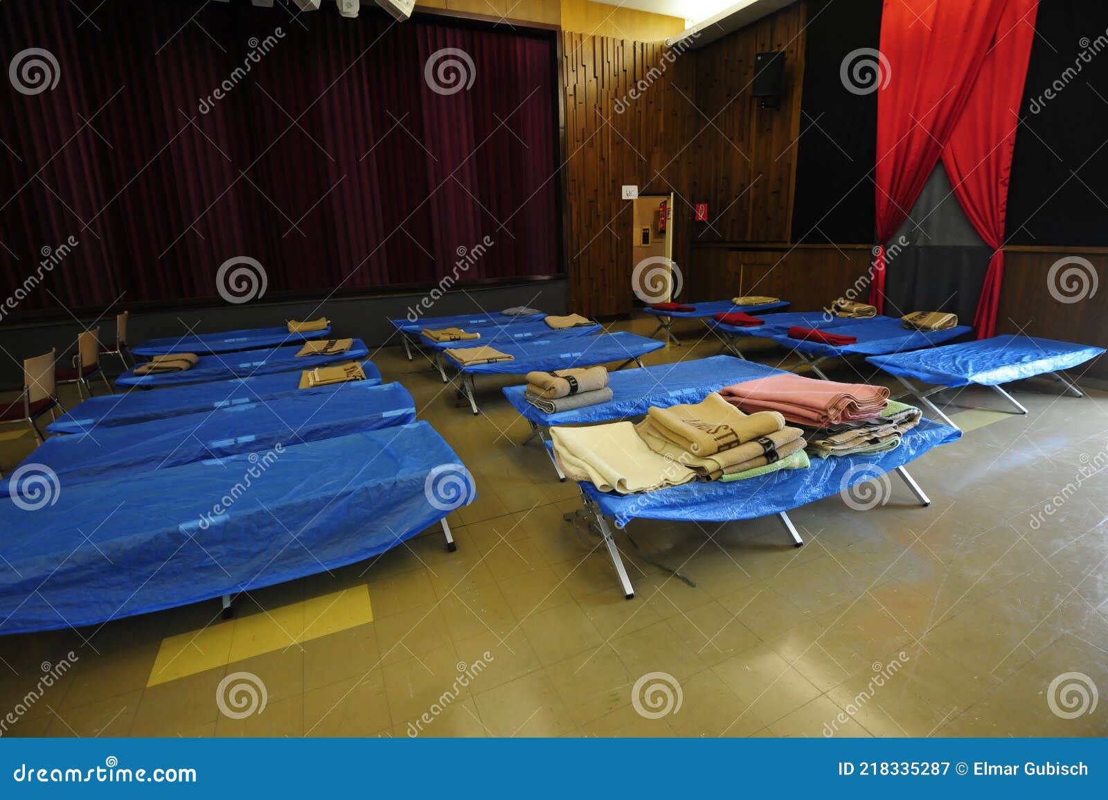 Emergency Shelter or Emergency Sleeping Place Stock Image - Image of ...