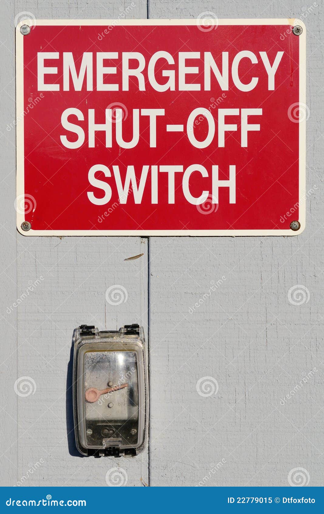 Emergency Shut Off stock image. Image of control, security - 22779015