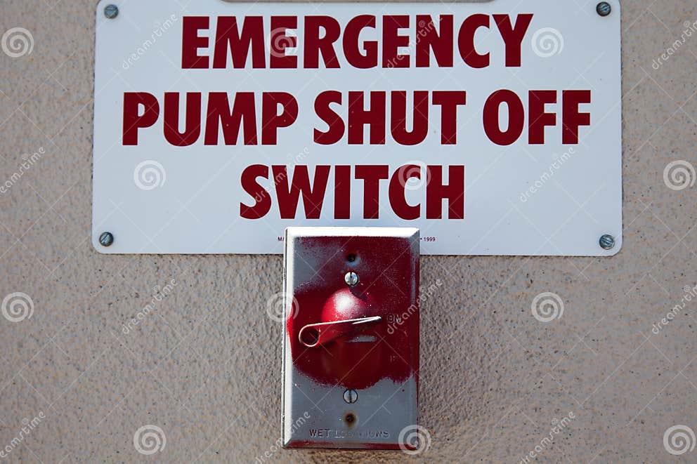 Emergency Shut-off Switch stock photo. Image of switch - 35652410