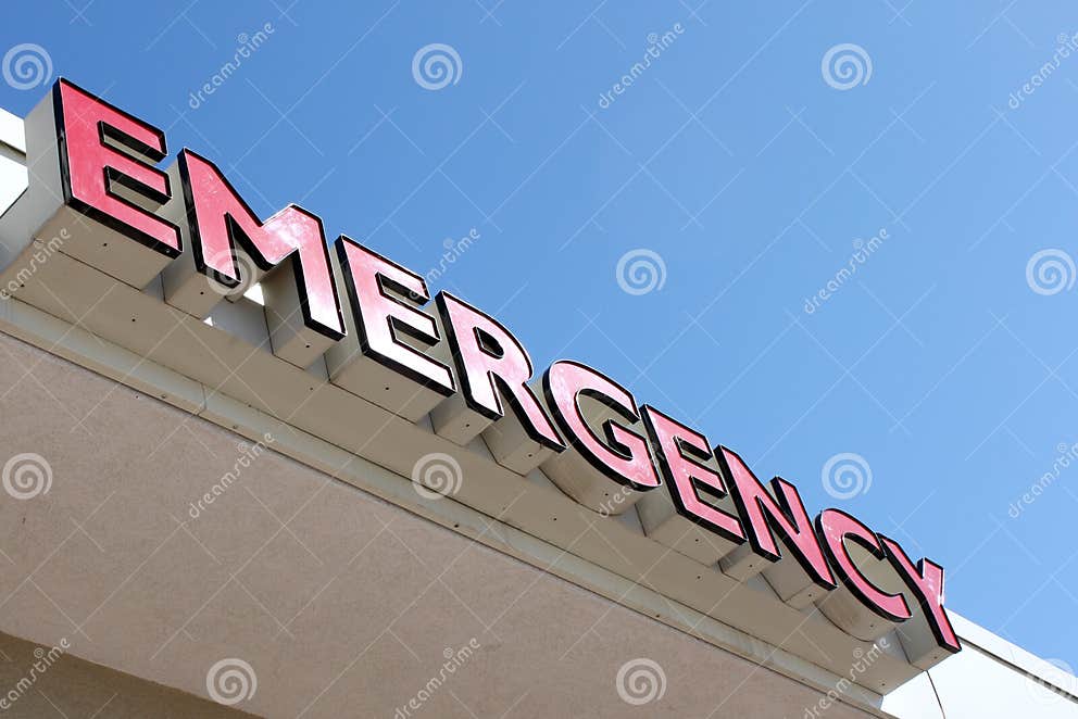 Emergency sign stock image. Image of ambulance, clinic - 13832239