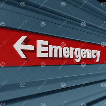 Emergency sign stock illustration. Illustration of help - 14070485
