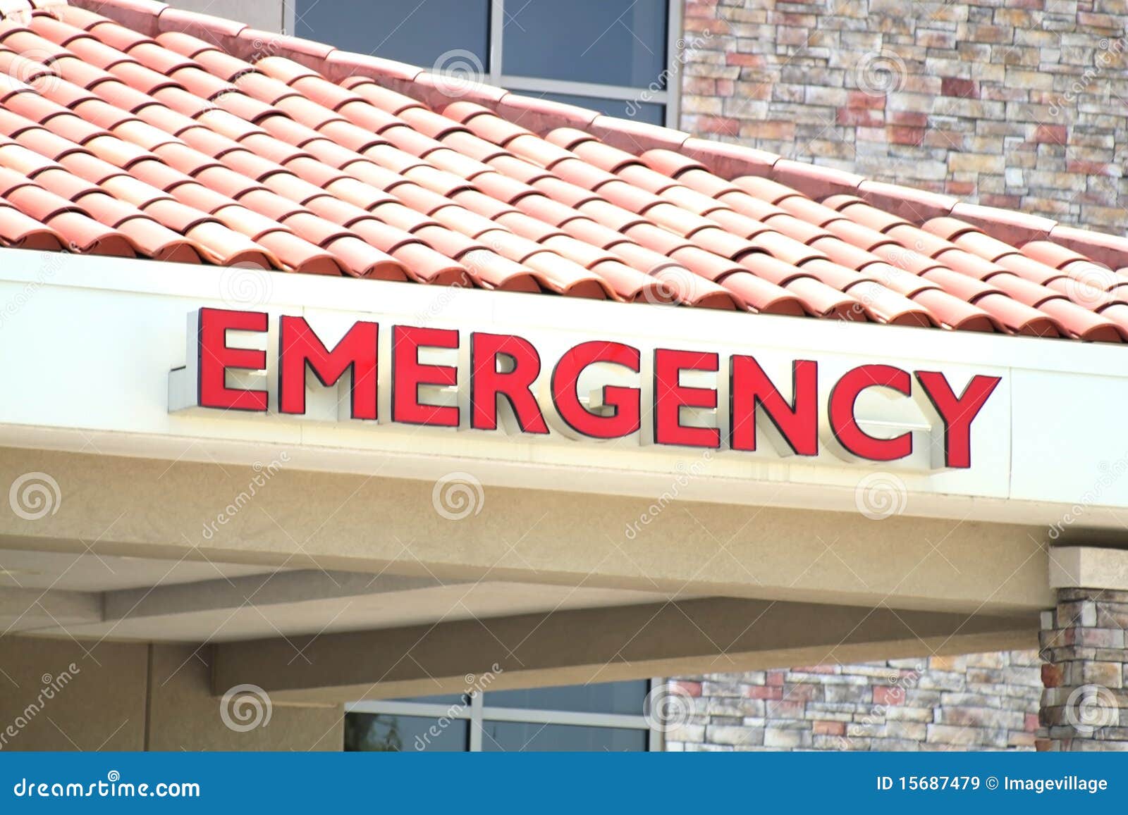Emergency sign stock image. Image of entrance, medical - 15687479