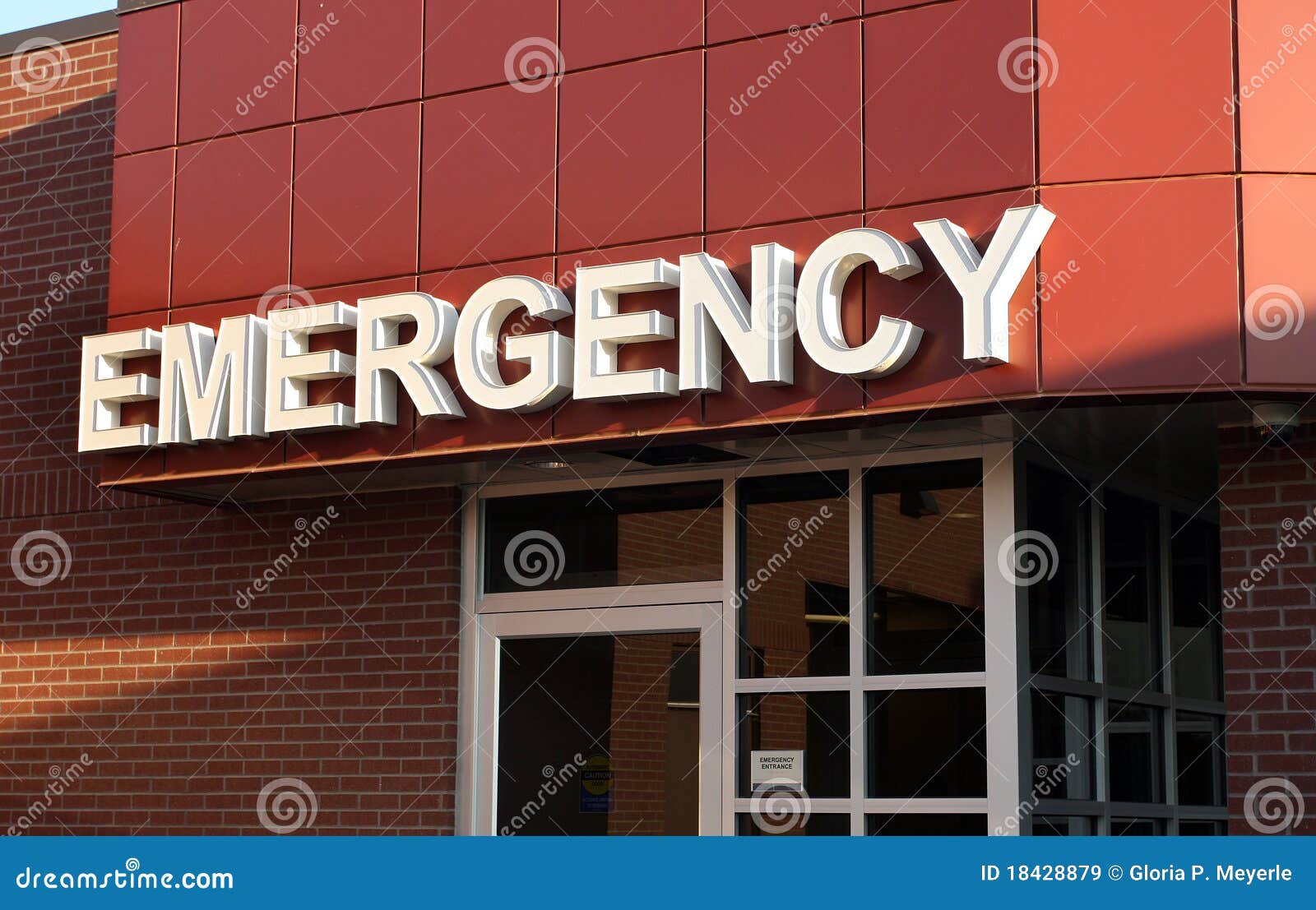 Emergency Sign stock image. Image of entry, healthcare - 18428879