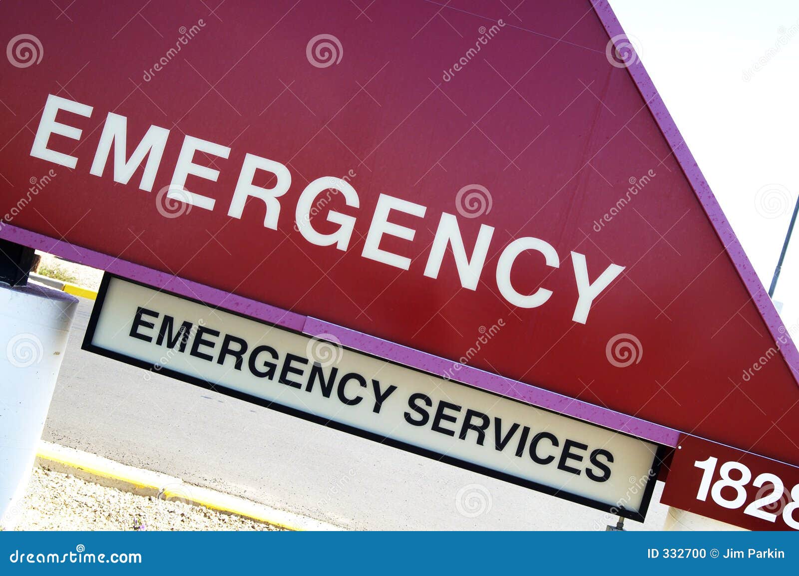 Emergency Sign stock photo. Image of responders, hospital - 332700