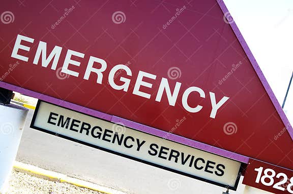 Emergency Sign stock photo. Image of responders, hospital - 332700